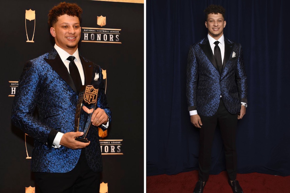 O smoking jacquard de Patrick Mahomes - Moda Masculina Journal