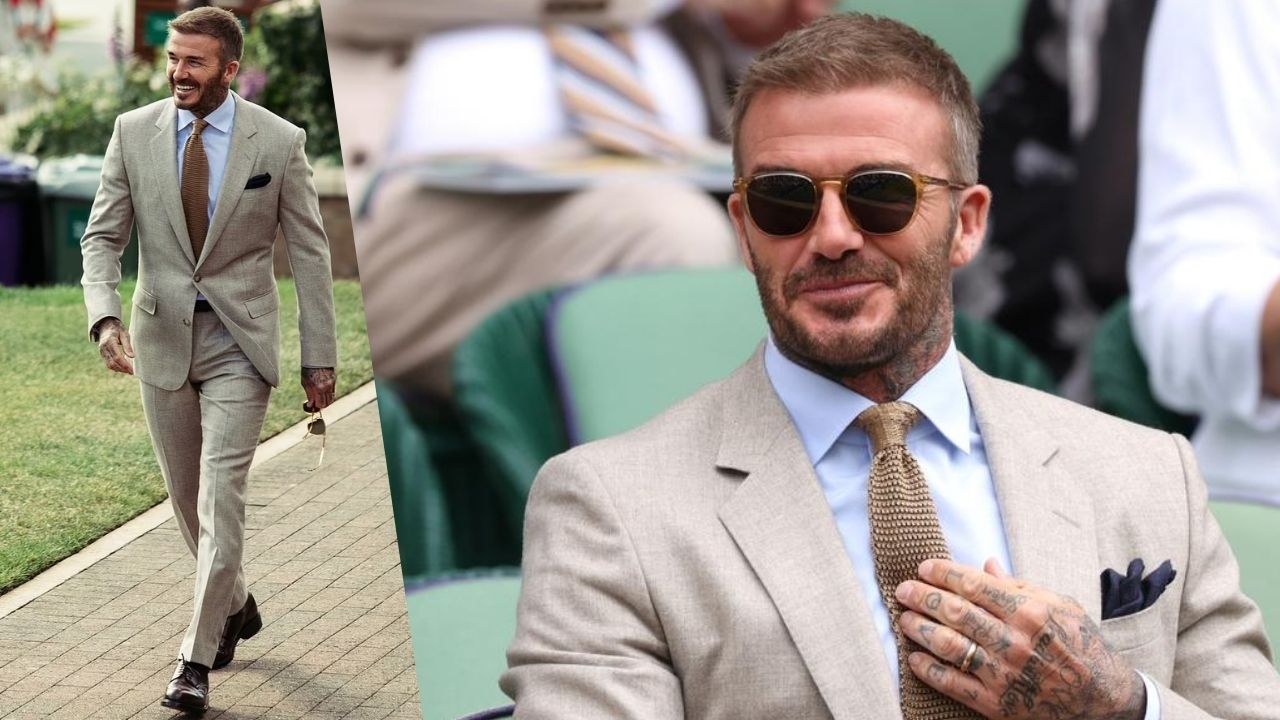 O look de Beckham no primeiro dia de Wimbledon - Moda Masculina Journal