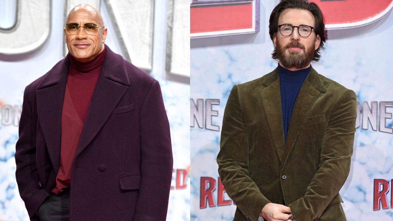 Looks de Dwayne Johnson e Chris Evans chamam atenção em première - Moda ...
