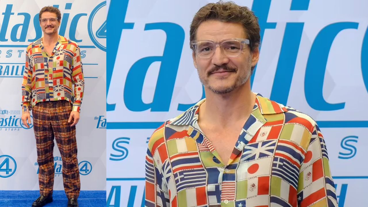 Pedro Pascal chama atenção com look estampado em evento da Marvel ...
